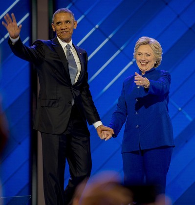 President Barack Obama Stands Hand Hand Editorial Stock Photo - Stock ...