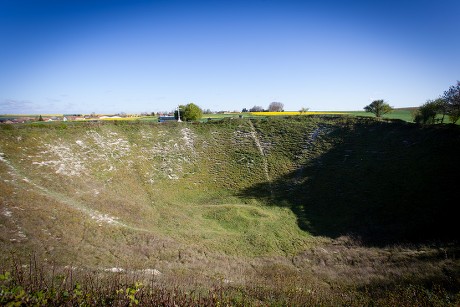 Mine Crater Lochnagar Crater Remains Explosions Editorial Stock Photo ...