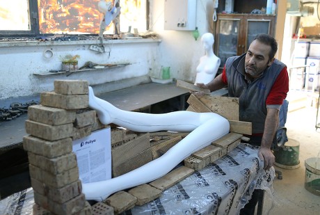 Worker Prepares Lower Half Mannequin First Editorial Stock Photo ...