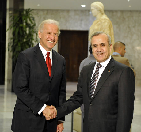Vice President Joe Biden visits Beirut, Lebanon - 22 May 2009 Stock ...