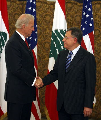Vice President Joe Biden visits Beirut, Lebanon - 22 May 2009 Stock ...