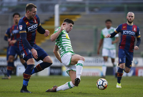 Jake Gray Yeovil Town Stretches Ball Editorial Stock Photo - Stock ...