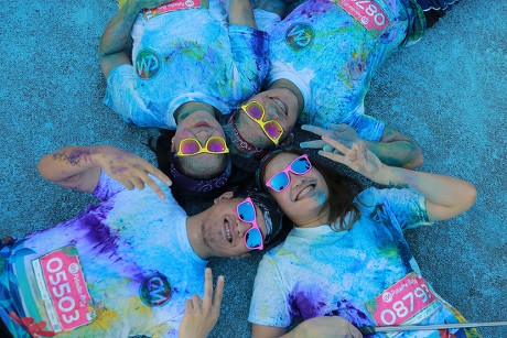 Color Manila Run, Pasay City, Philippines - 07 Jan 2018 Stock Pictures ...
