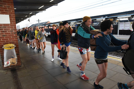 No Trousers Ride On London Underground Editorial Stock Photo - Stock ...