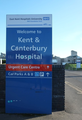 Welcome Sign Kent Canterbury Hospital Canterbury Editorial Stock Photo ...