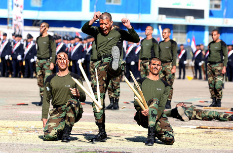 Iraqi Policemen Show Their Skills During Editorial Stock Photo - Stock ...