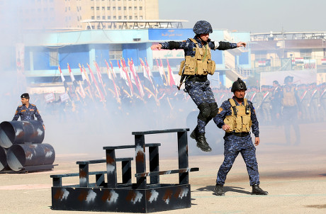 Iraqi Policemen Show Their Skills During Editorial Stock Photo - Stock ...