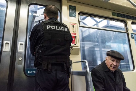 French Police Officer Seen Tram Reze Editorial Stock Photo - Stock ...