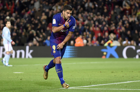 Luis Suarez Fc Barcelona Celebrates His Editorial Stock Photo - Stock ...