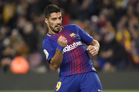 Luis Suarez Fc Barcelona Celebrates His Editorial Stock Photo - Stock ...