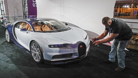 Man Photographs Bugatti Automobile On Display Editorial Stock Photo ...