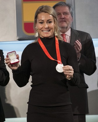 Spanish Weightlifter Lidia Valentin Receives Silver Editorial Stock ...