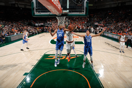 NCAA Basketball: Duke vs Miami, Coral Gables, USA - 15 Jan 2018 Stock ...