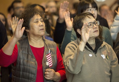 Applicants Raise Their Right Hands They Editorial Stock Photo - Stock ...
