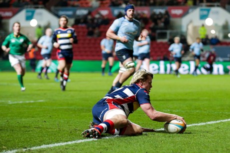 Dan Thomas Bristol Rugby Scores Try Editorial Stock Photo - Stock Image ...