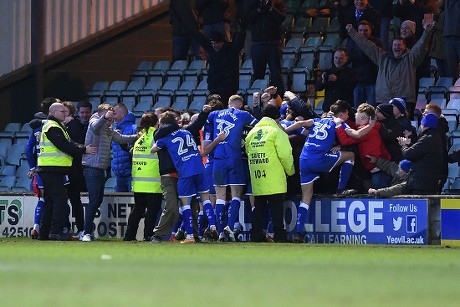 Chesterfield Players Fans Celebrate Winning Goal Editorial Stock Photo ...