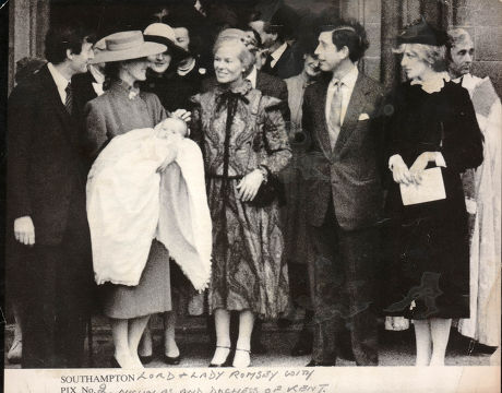 Hon Nicholas Knatchbull Christening 1981now Lord Editorial Stock Photo ...