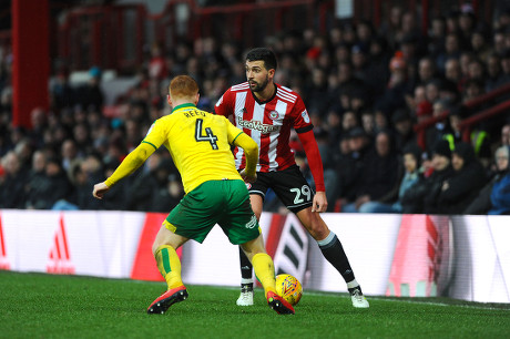 Yoann Barbet Brentford Harrison Reed Norwich Editorial Stock Photo ...