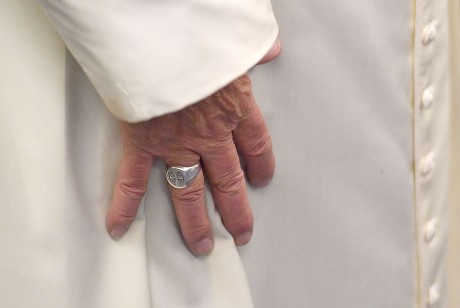 Hand Pope Francis Aboard His Flight Editorial Stock Photo - Stock Image ...