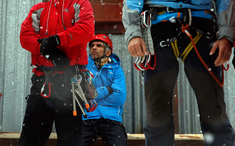 Iranian Ice Climbers Prepare Scale Ice Editorial Stock Photo - Stock ...