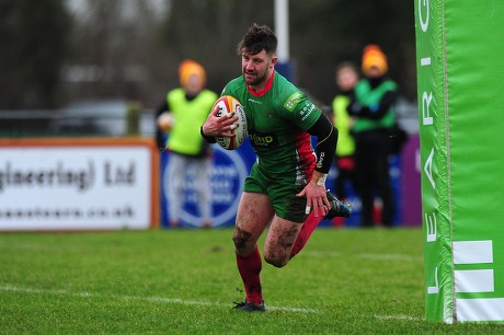 Matt Shepherd Plymouth Albion Goes Over Editorial Stock Photo - Stock ...