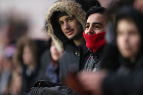 Brentford Fans Wrapped Cold Weather Editorial Stock Photo - Stock Image ...