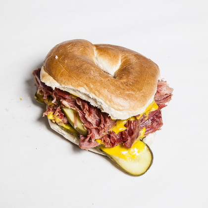 Hot Salt Beef Beigel Editorial Stock Photo - Stock Image | Shutterstock