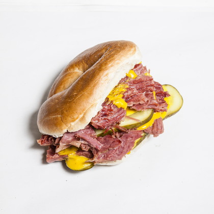 Hot Salt Beef Beigel Editorial Stock Photo - Stock Image | Shutterstock