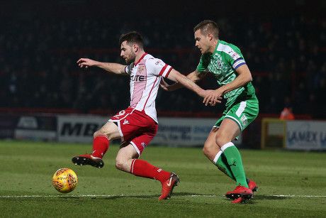 Teams Take Field During Stevenage Vs Editorial Stock Photo - Stock ...