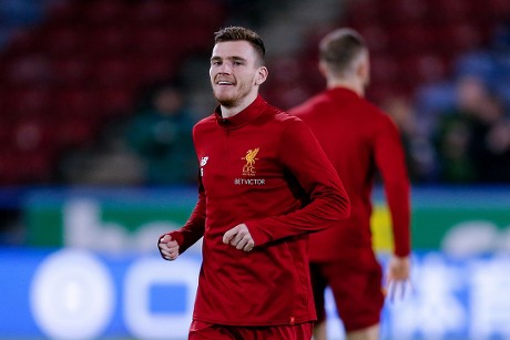 Liverpool Defender Andy Robertson 26 Warming Editorial Stock Photo ...