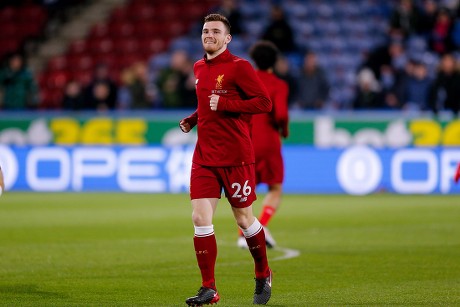 Liverpool Defender Andy Robertson 26 Warming Editorial Stock Photo ...