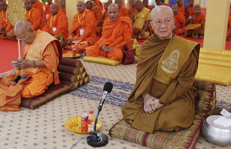 Cambodian Venerable Samdech Preah Moha Bou Editorial Stock Photo ...
