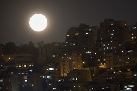 Socalled Supermoon Rises Above Neighbourhood Har Editorial Stock Photo ...
