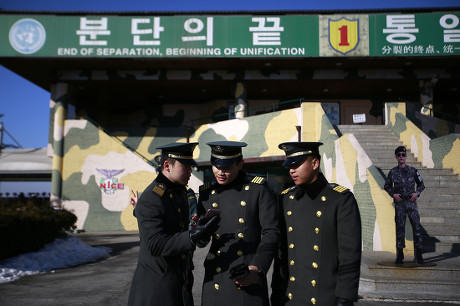 South Korean Army Cadets Take Photos Editorial Stock Photo - Stock ...