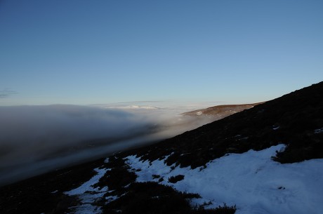 Winter Cloud Inversions Over Hills Glen Editorial Stock Photo - Stock ...