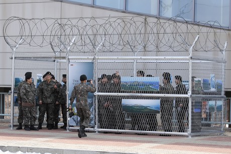 South Korean Soldiers Seen Dmz Museum Editorial Stock Photo - Stock ...