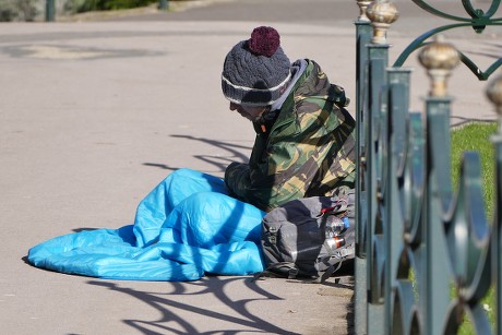 Homeless Man Bournemouth Editorial Stock Photo - Stock Image | Shutterstock