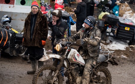 Man Steers His Motorcycles Through Mud Editorial Stock Photo - Stock ...