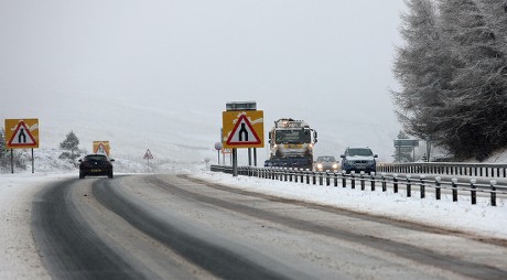 Snowplough On A9 Near Inverness Where Editorial Stock Photo - Stock ...
