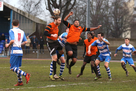 Ilford vs Tower Hamlets, Essex Senior League, Football, Cricklefields ...