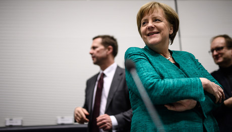 German Chancellor Chairwoman Christian Democratic Union Editorial Stock ...