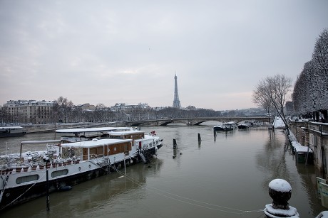 Paris Under Heavy Snow Editorial Stock Photo - Stock Image | Shutterstock
