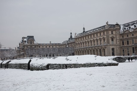 Paris Under Heavy Snow Editorial Stock Photo - Stock Image | Shutterstock