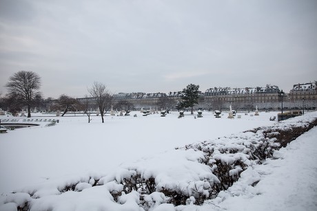Paris Under Heavy Snow Editorial Stock Photo - Stock Image | Shutterstock