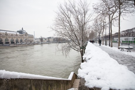 Paris Under Heavy Snow Editorial Stock Photo - Stock Image | Shutterstock