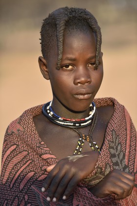Himba Girl Portrait Kunene Kaokoveld Namibia Editorial Stock Photo ...