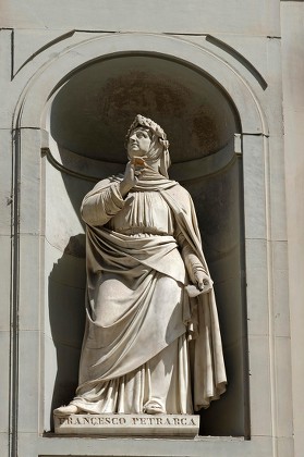 Francesco Petrarca Statue Piazzale Degli Uffizi Editorial Stock Photo ...