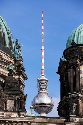 Berlin Cathedral Television Tower Alex Tower Editorial Stock Photo ...