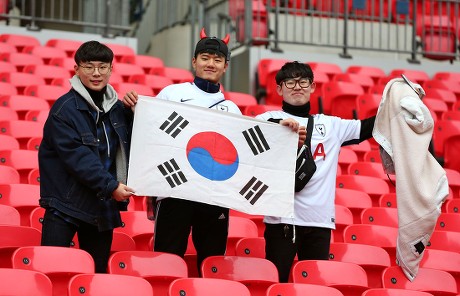 Asian Fans South Korea Flag Editorial Stock Photo - Stock Image ...