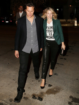 Ali Larter Husband Hayes Macarthur Leaving Editorial Stock Photo ...